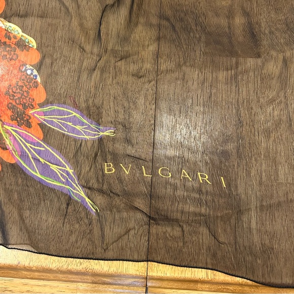 BVLGARI | Accessories | Vintage Bulgari Silk Floral Scarf 5x82 | Poshmark